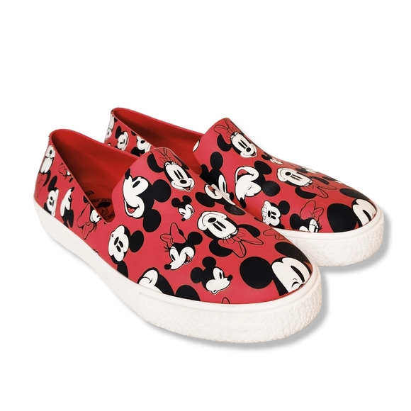 Melissa | Shoes | Melissa Ground Mickey Minnie Mouse Slip On Shoes Size ...